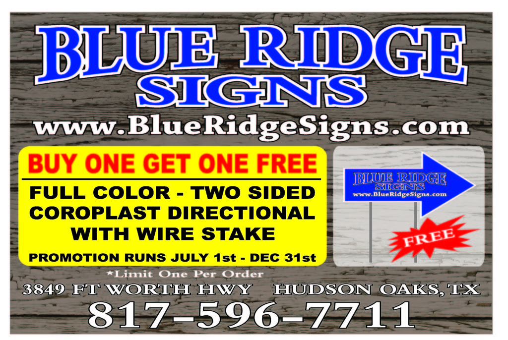 Blue Ridge Signs | BRS Ad 6-16-2019 - Blue Ridge Signs